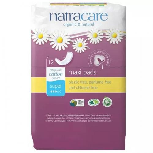 Natracare, Organic Cotton Super Maxi Pads (Podpaski o zaokrąglonym ... Natracare, Organic Cotton Super Maxi Pads (Podpaski o zaokrąglonym ...