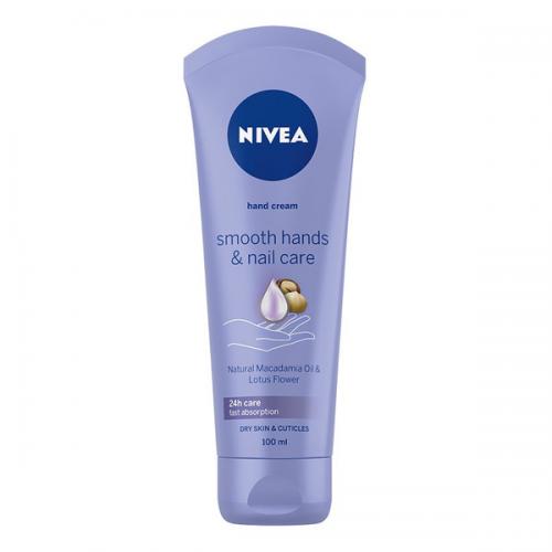 Nivea Hand Cream Smooth Hands And Nail Care Natural Macadamia Oil