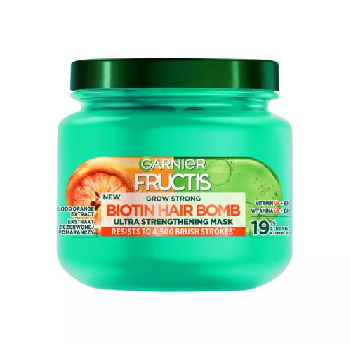 Garnier, Fructis, Grow Strong, Biotin Hair Bomb Ultra Strengthening ... Garnier, Fructis, Grow Strong, Biotin Hair Bomb Ultra Strengthening ...