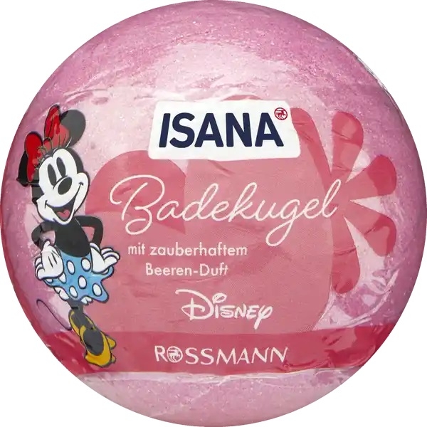 Isana, Isana x Disney, Minnie Mouse Badekugel mit zauberhaftem Beeren ... Isana, Isana x Disney, Minnie Mouse Badekugel mit zauberhaftem Beeren ...
